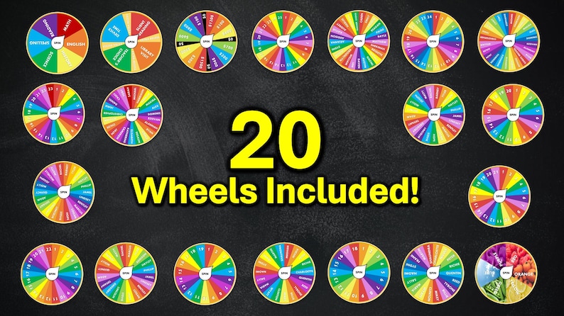 Spinning Wheel Random Selector (powerpoint) - Etsy