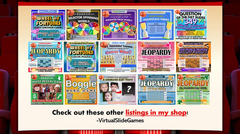 Digital Movie Trivia Jeopardy Game for Powerpoint (editable) - Etsy