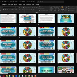 Christmas Wheel of Fortune Game: Holiday Powerpoint (digital .pptm) - Etsy