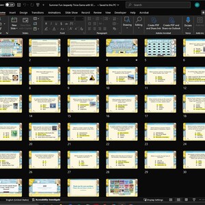 Summer Fun Jeopardy Trivia - Digital Party Game, Customizable Resource ...