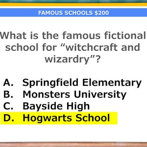 Jeopardy - "back to School" Digital Trivia Game (for MS Powerpoint ...