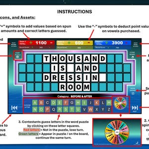 Wheel of Fortune Powerpoint Game: 10 Classic Puzzles (digital Download ...