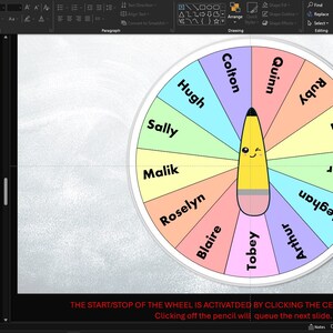 Customizable Random Spinning Wheel Selectors for Microsoft Powerpoint ...
