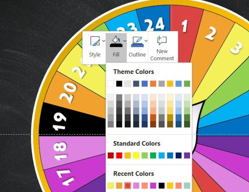 Spinning Wheel Random Selector powerpoint - Etsy