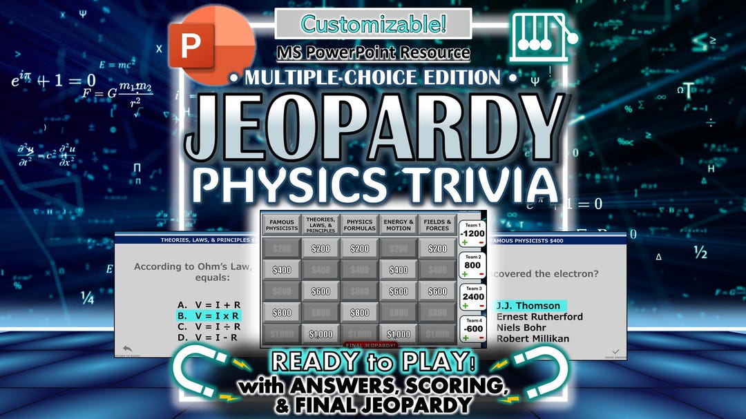 Physics Jeopardy Review Game: Powerpoint Trivia (digital Download) - Etsy