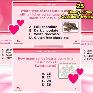 Valentine's Day Trivia - Jeopardy Powerpoint Game With Scoring ...