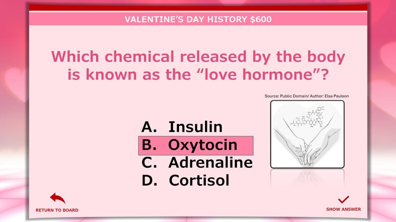 Valentine's Day Trivia - Jeopardy Powerpoint Game With Scoring ...