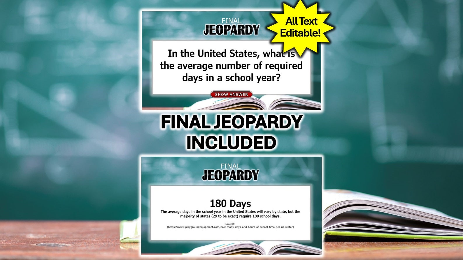 Jeopardy - "back to School" Digital Trivia Game (for MS Powerpoint ...