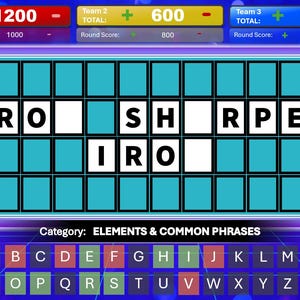 Wheel of Fortune Game: Periodic Table Chemistry (digital Powerpoint ...