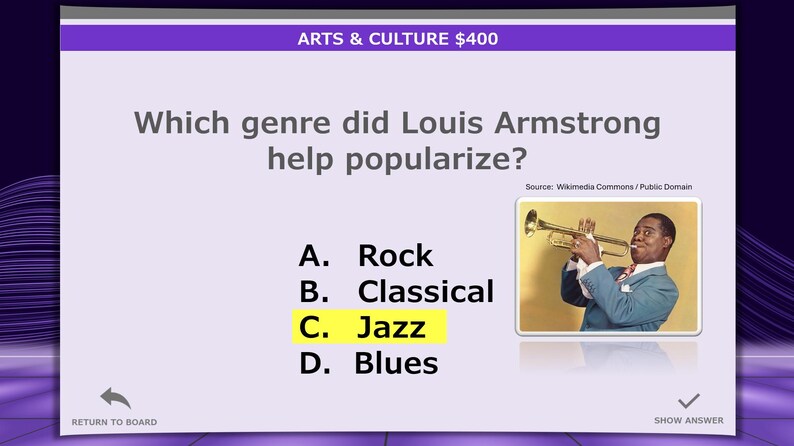 Black History Month Jeopardy Game: Digital Classroom Trivia (MS ...