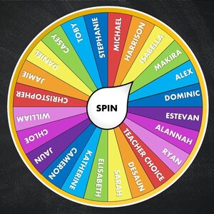 Spinning Wheel Random Selector (powerpoint) - Etsy