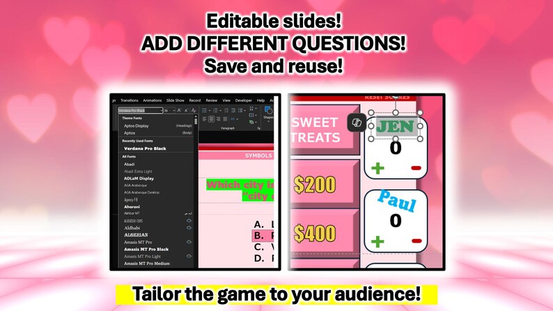 Valentine's Day Trivia - Jeopardy Powerpoint Game With Scoring ...