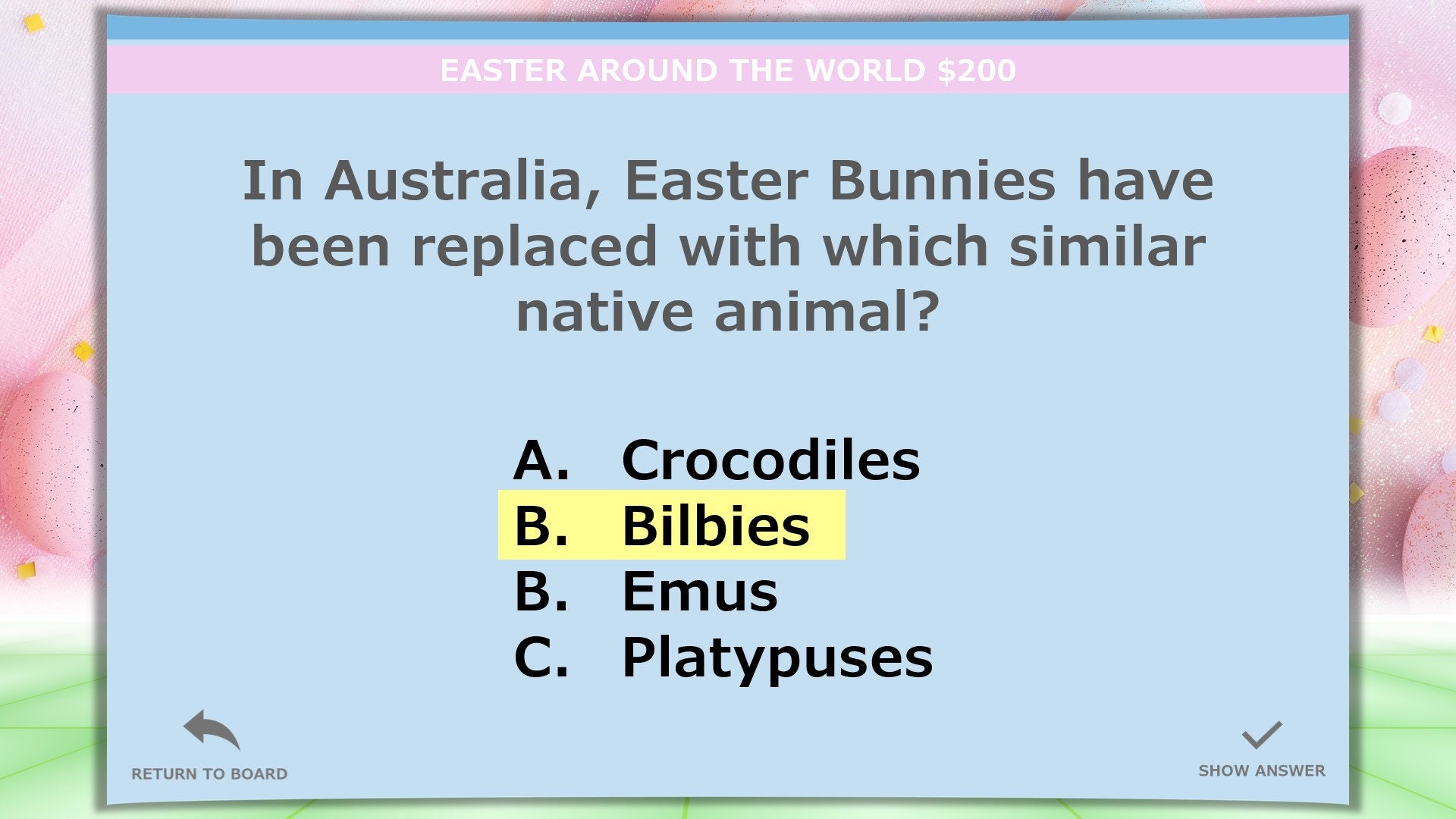 Jeopardy Easter Day Trivia Game W/ Scoring & Customizable - Digital ...
