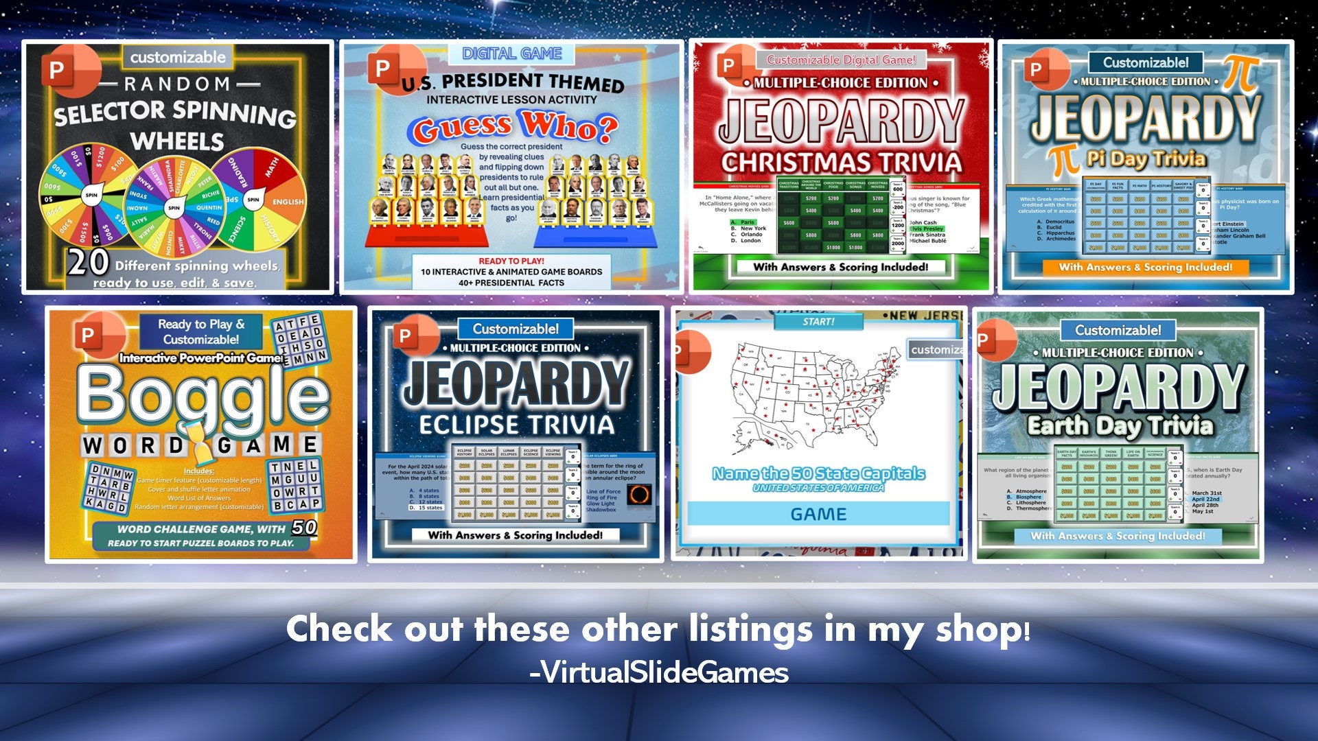 Solar System Digital Jeopardy Review Game - Fun Customizable Template ...