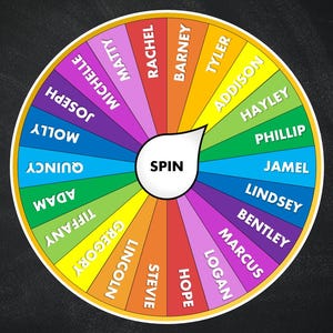 Spinning Wheel Random Selector (powerpoint) - Etsy
