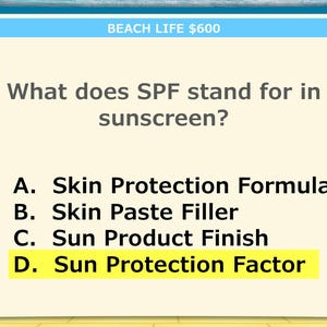 Summer Fun Jeopardy Trivia - Digital Party Game, Customizable Resource ...