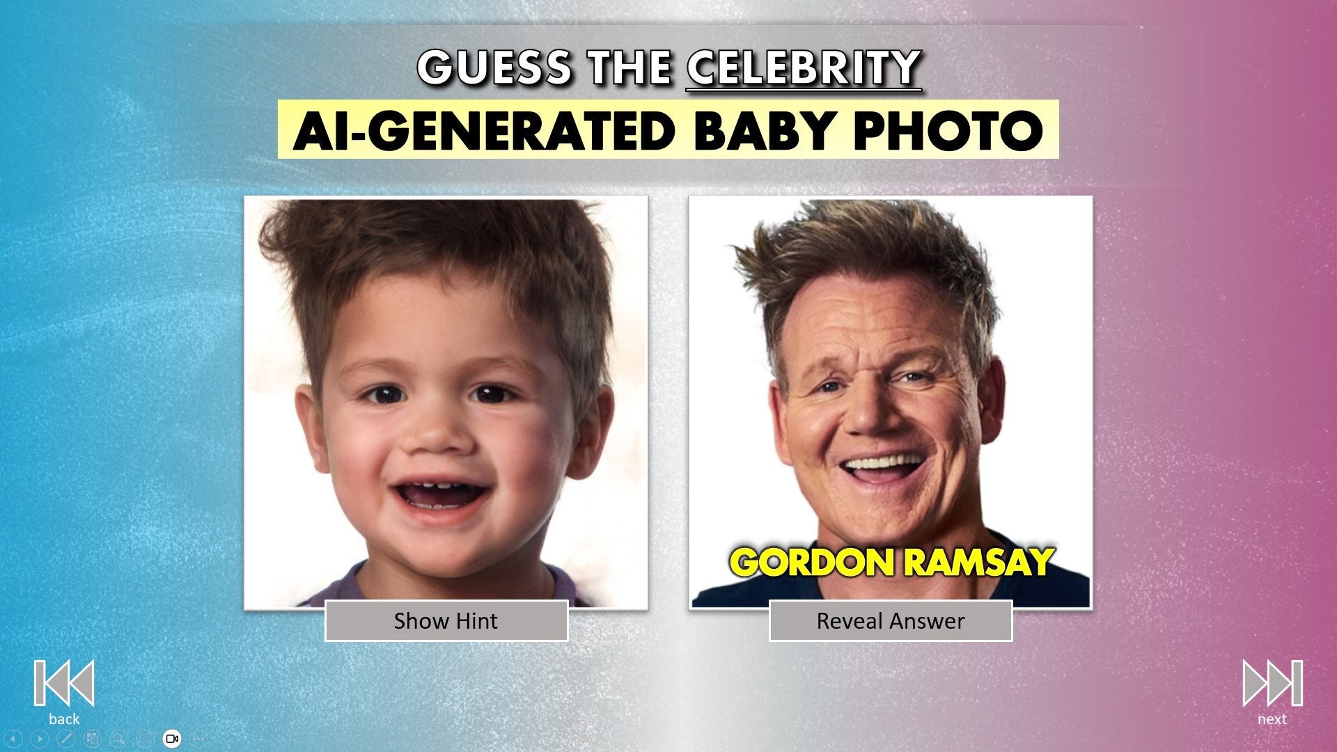 Guess the Celebrity Ai-generated Baby Photo - Baby Shower or Party ...