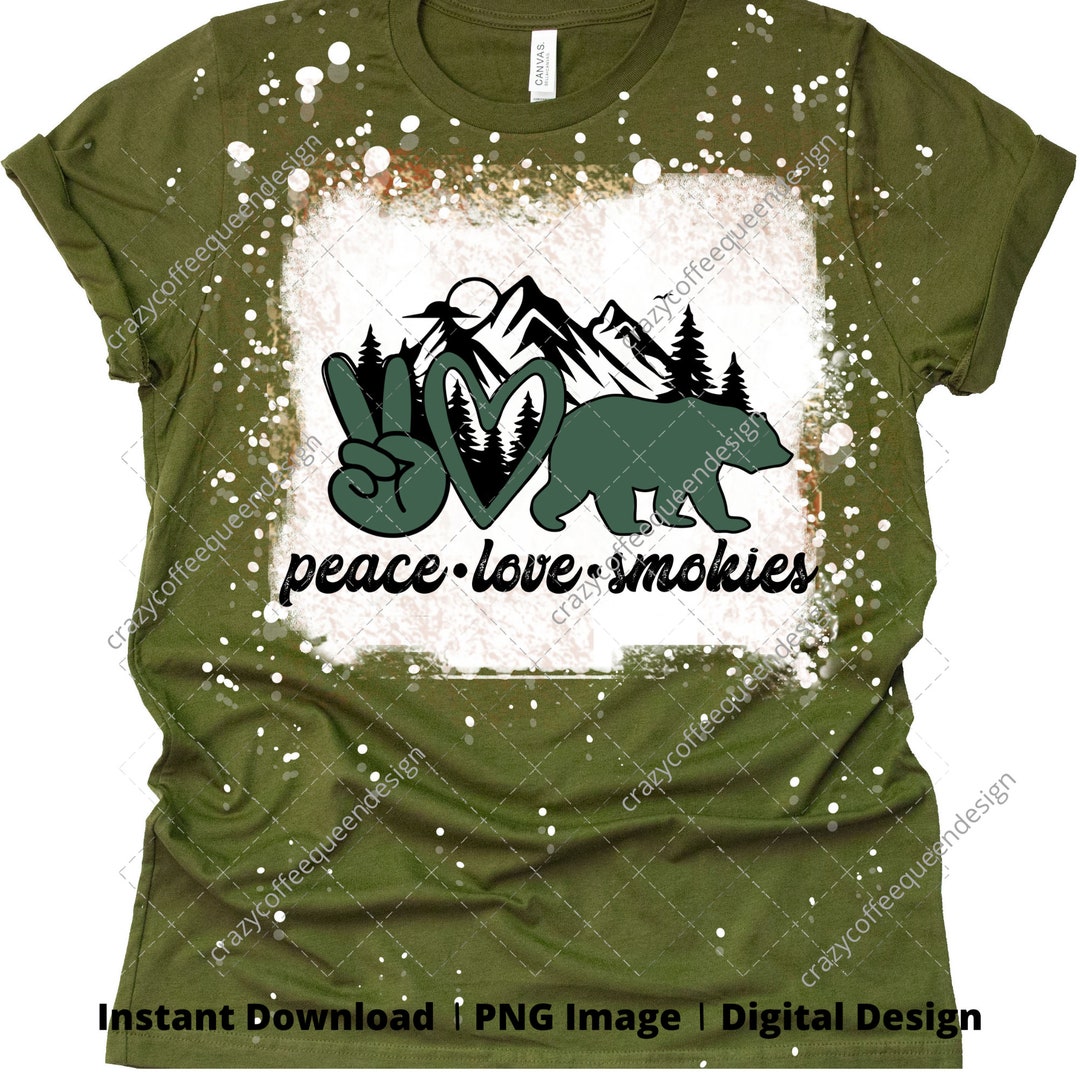 Peace Love Smokies PNG Sublimation Digital Design - Etsy