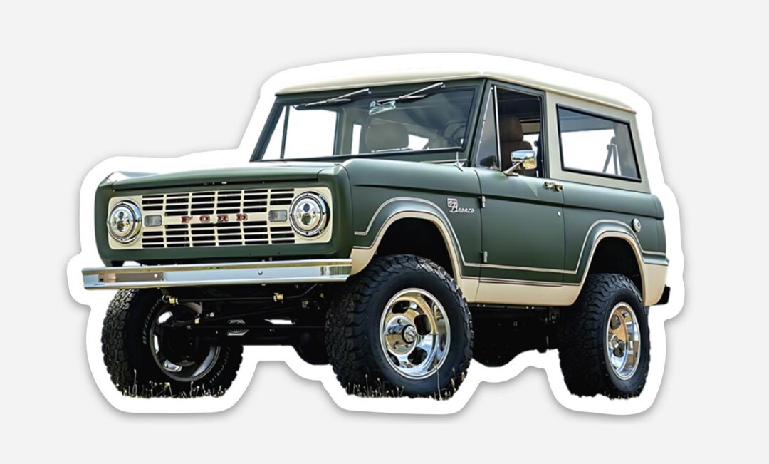 Vintage Bronco Magnet or Vinyl Sticker - Etsy