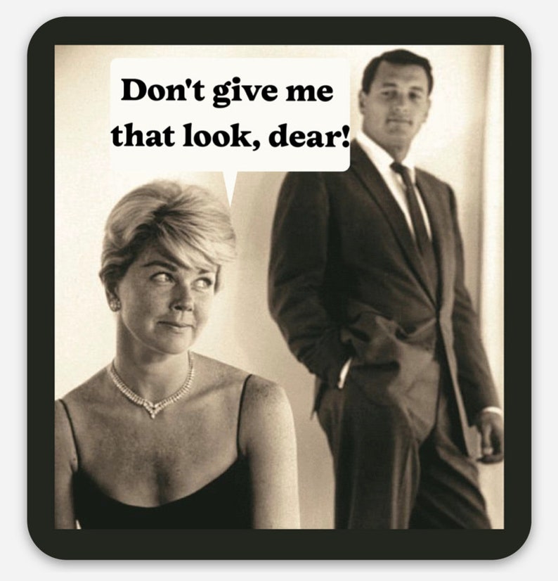 Retro 'don't Give That Look, Dear!' Midcentury Magnet - Etsy