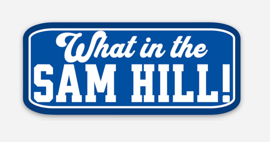 What in the Sam Hill Vinyl Sticker - Etsy