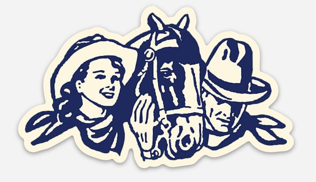 Cowgirl, Horse, Cowboy Vinyl Sticker - Etsy