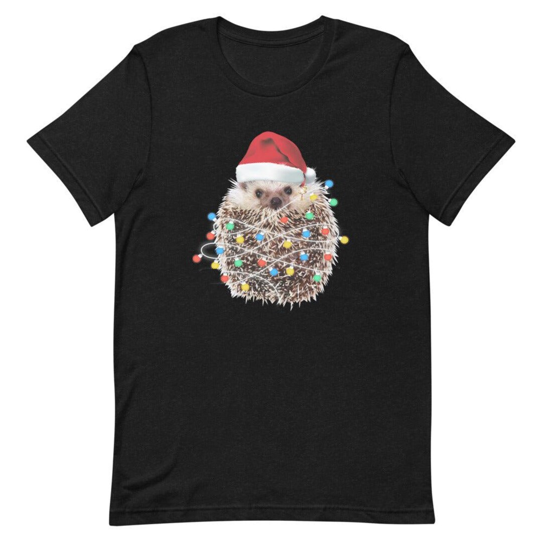 Cute Christmas Hedgehog Ultra Soft T-shirt - Etsy