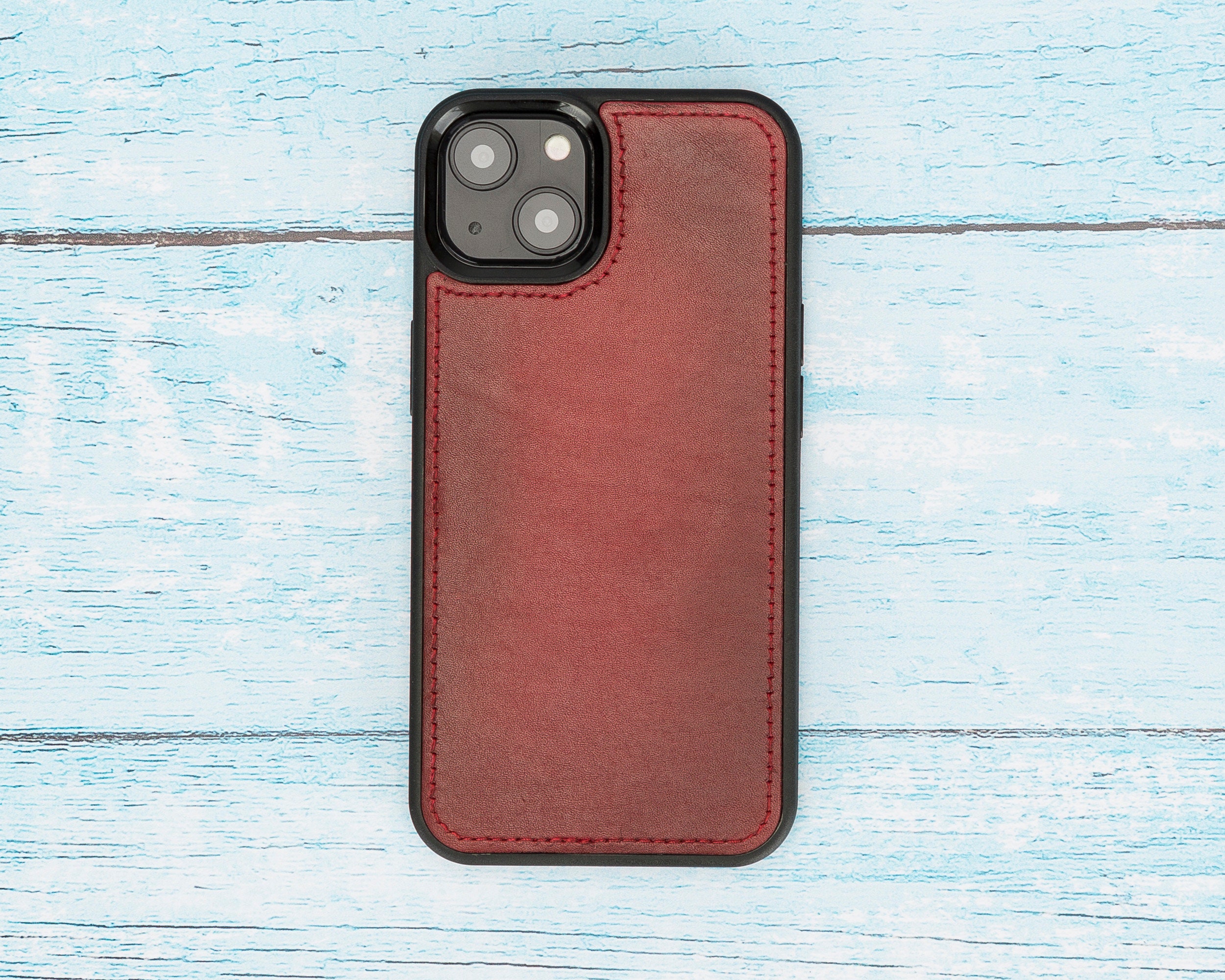 Personalized Iphone 13 Case Full Grain Leather Iphone 13 | Etsy