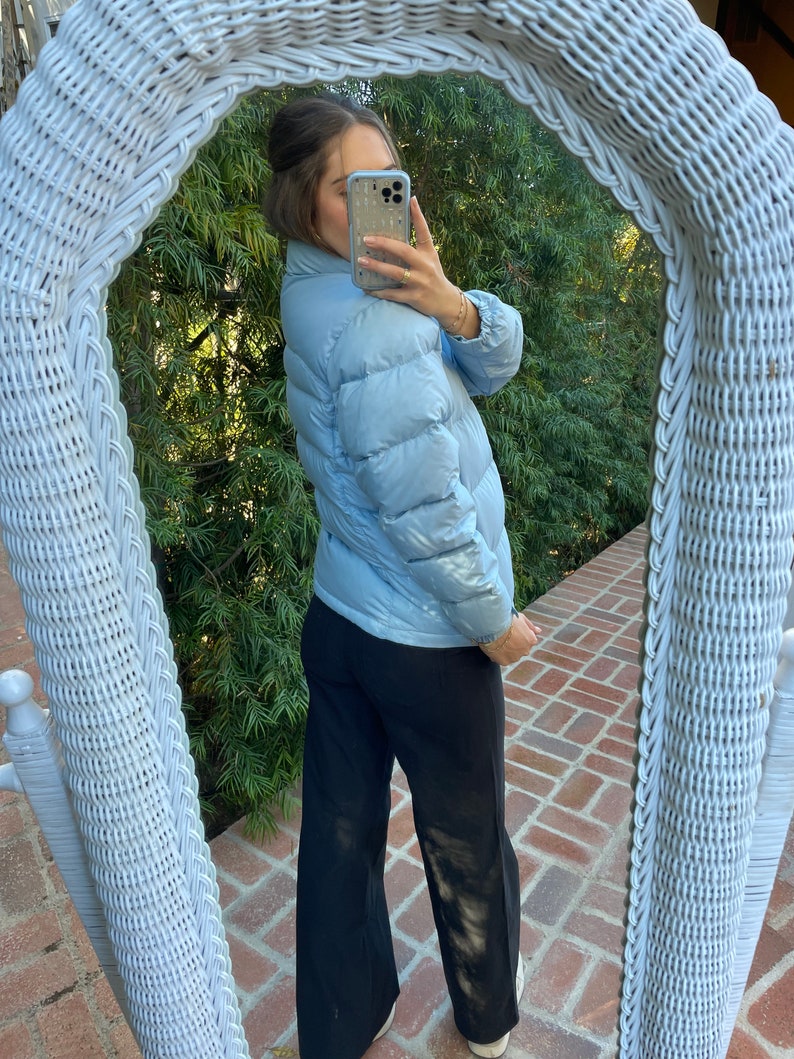 Y2K Jansport Baby Blue Puffer Jacket Sz M - Etsy