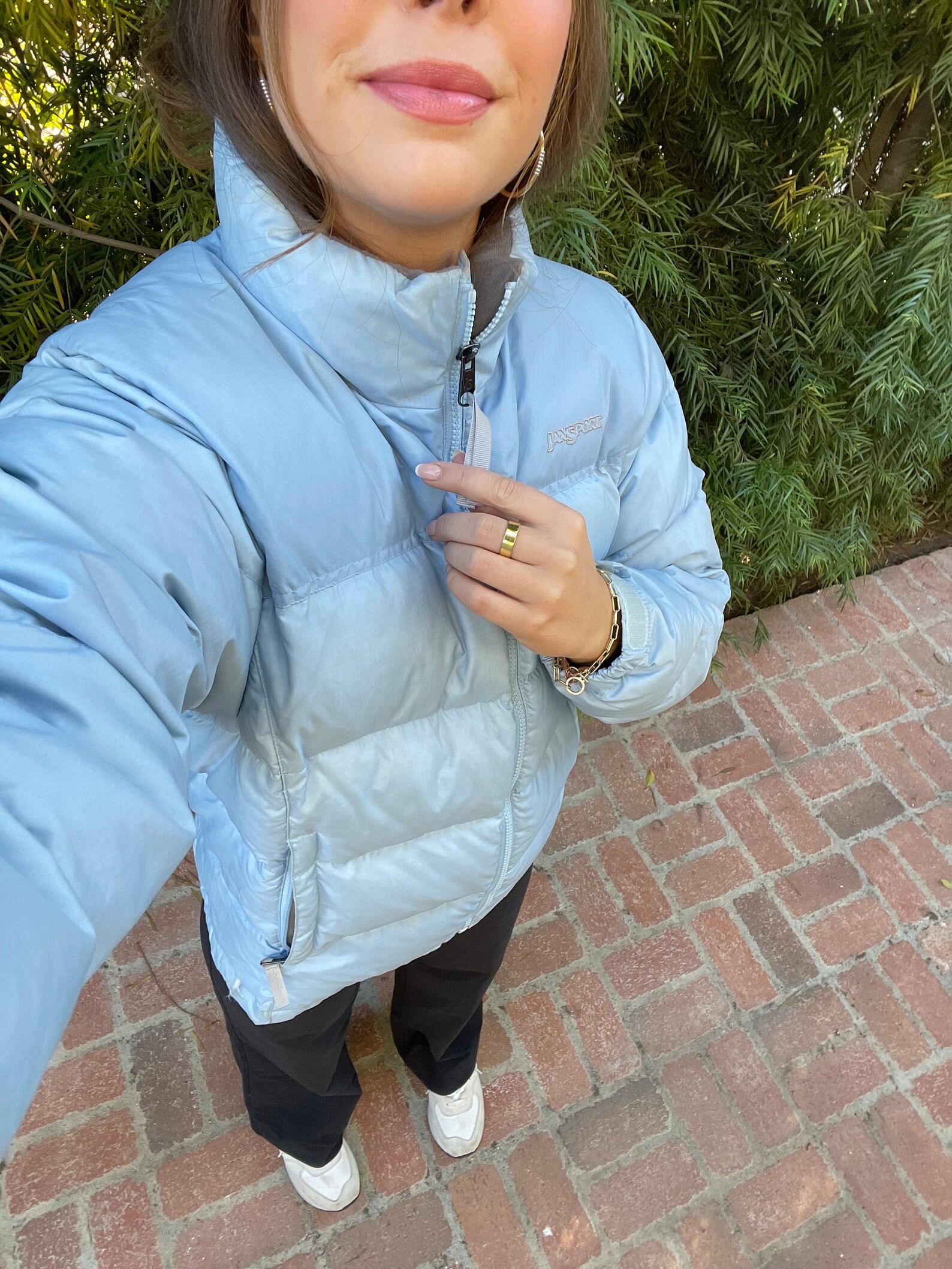 Y2K Jansport Baby Blue Puffer Jacket Sz M - Etsy