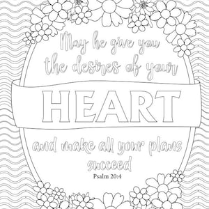 Bible Psalms Coloring Book for Children - Etsy