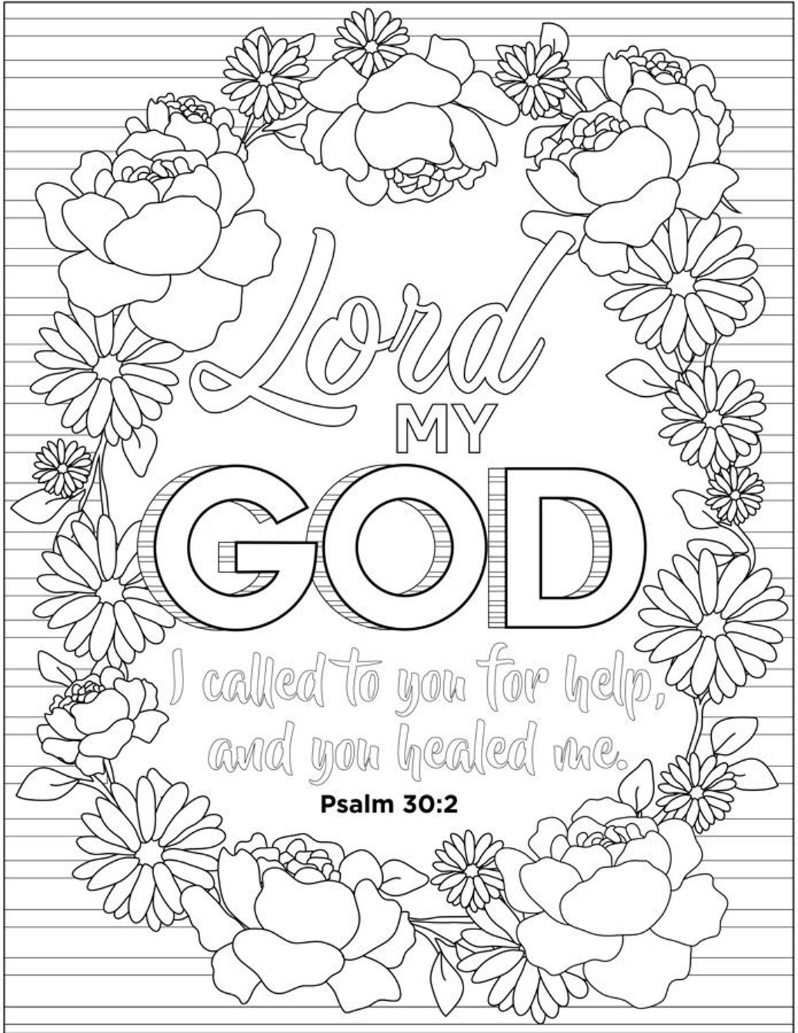Bible Psalms Coloring Book for Children - Etsy