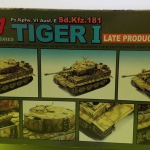 Dragon Models Tiger I Late Production 1/35 Scale Model Kit - Etsy