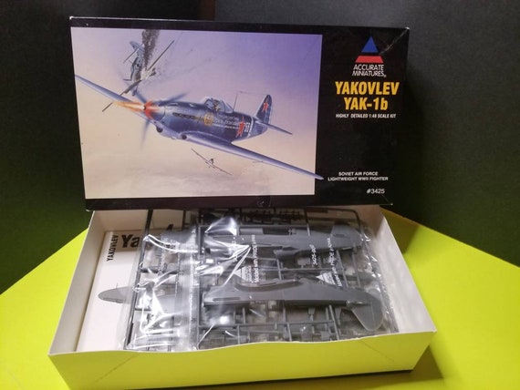Accurate Miniatures Yakovlev Yak 1b 1/48 vintage Model Kit - Etsy