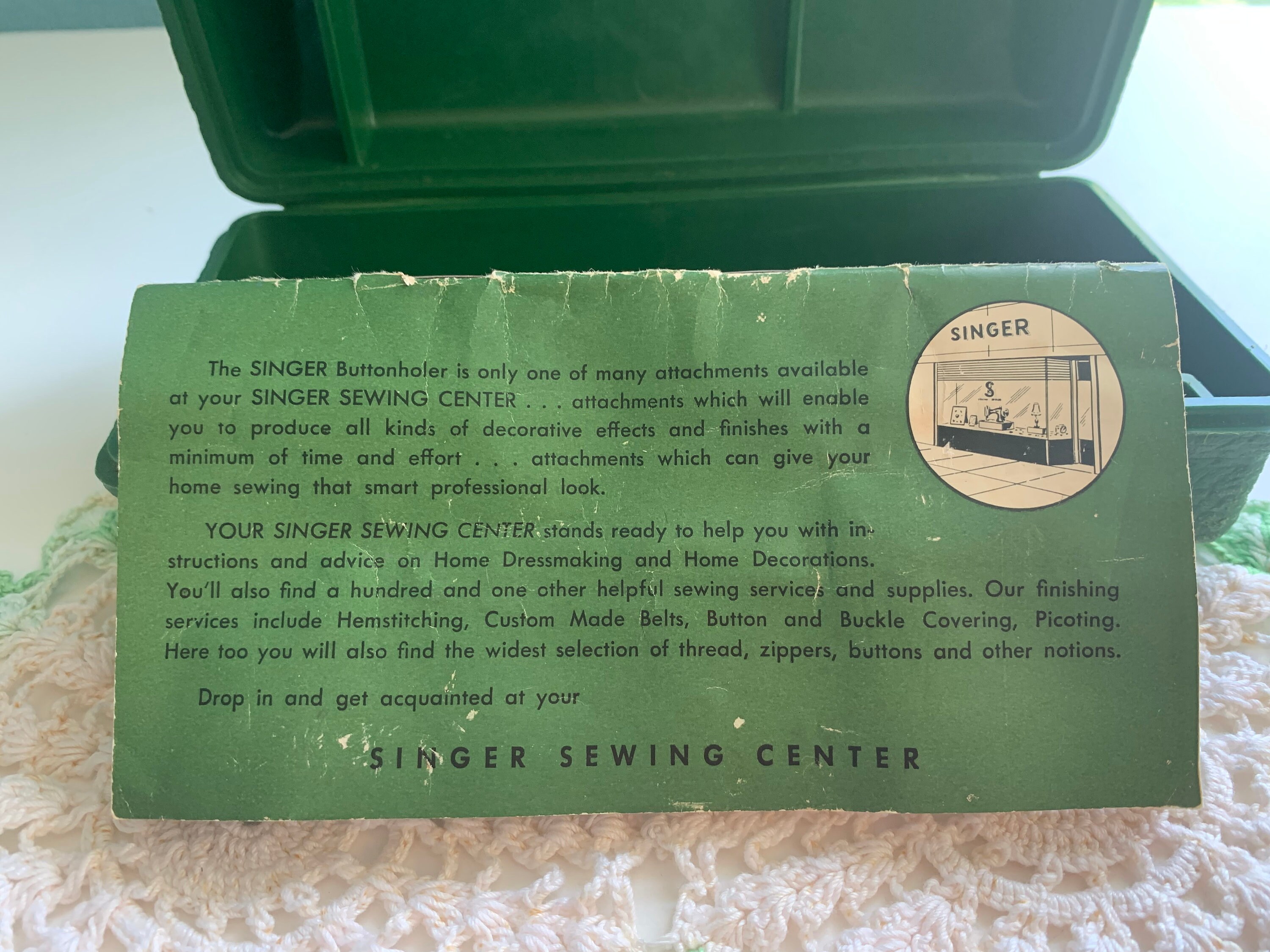 Vintage Singer Buttonholer - Etsy