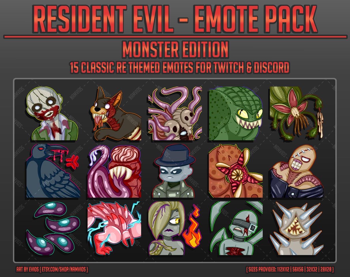 Resident Evil Monster Emotes - Etsy