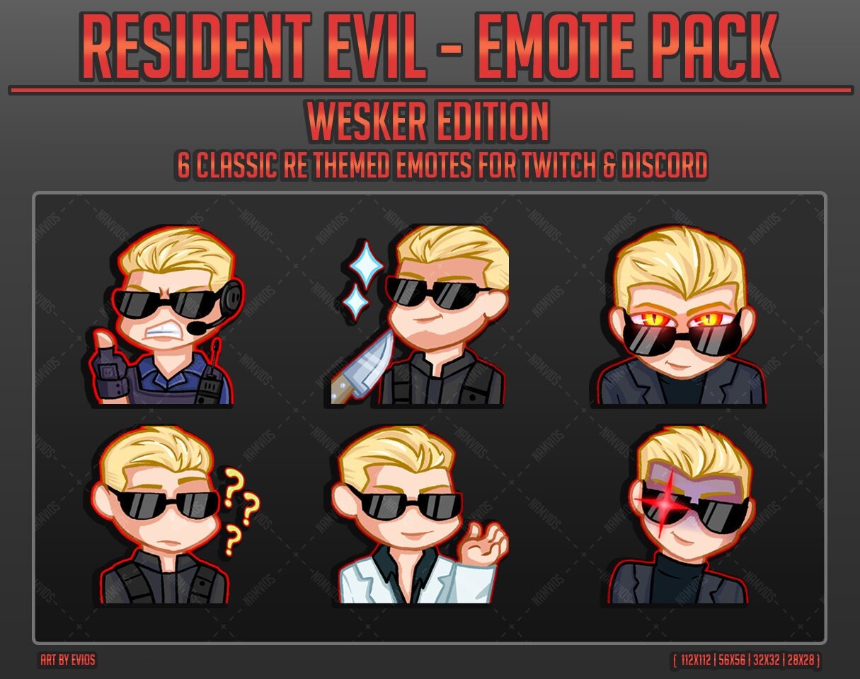 Resident Evil Wesker Emotes - Etsy