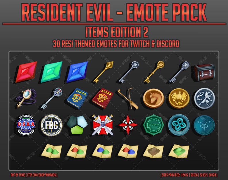Resident Evil Classic Emotes 2 - Etsy