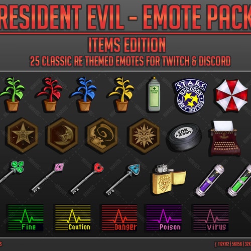 Resident Evil Classic Emotes - Etsy