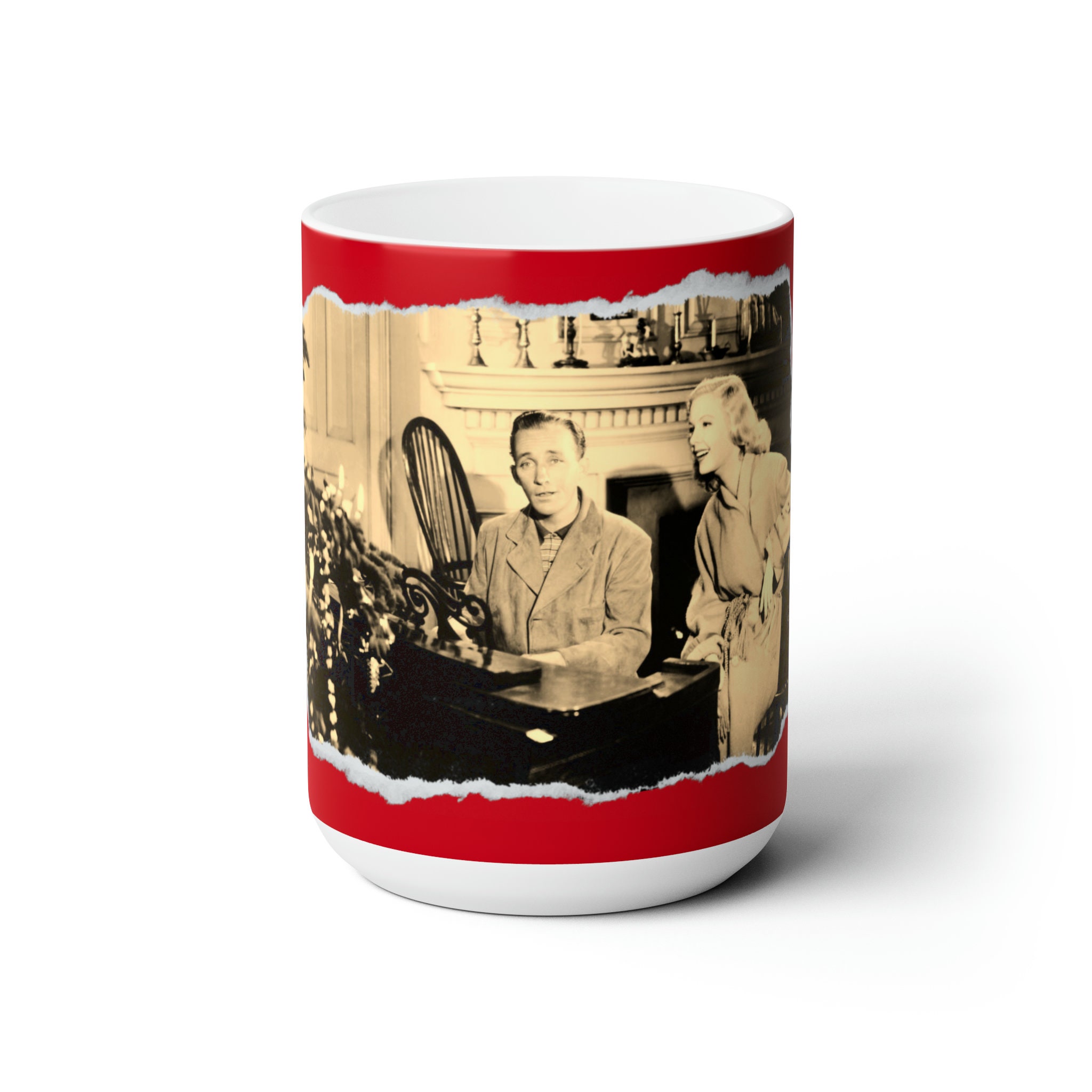 Bing Sings White Christmas - Red Ceramic Mug 15oz - Etsy