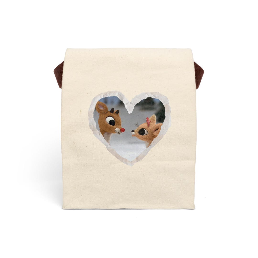 Rudolph and Clarice - Canvas Lunch Bag With Strap - Etsy