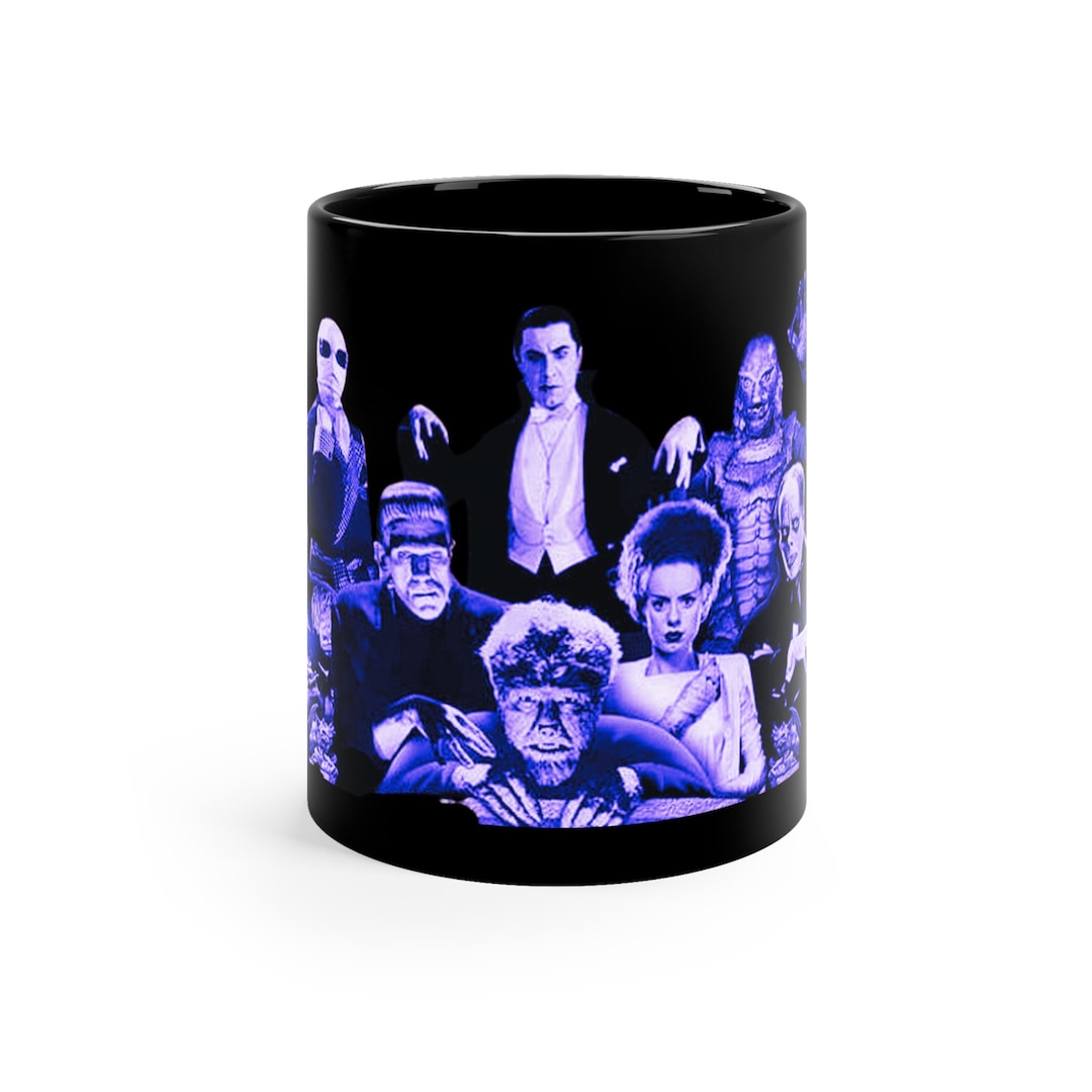 Universal Monsters 11oz Black Mug - Etsy