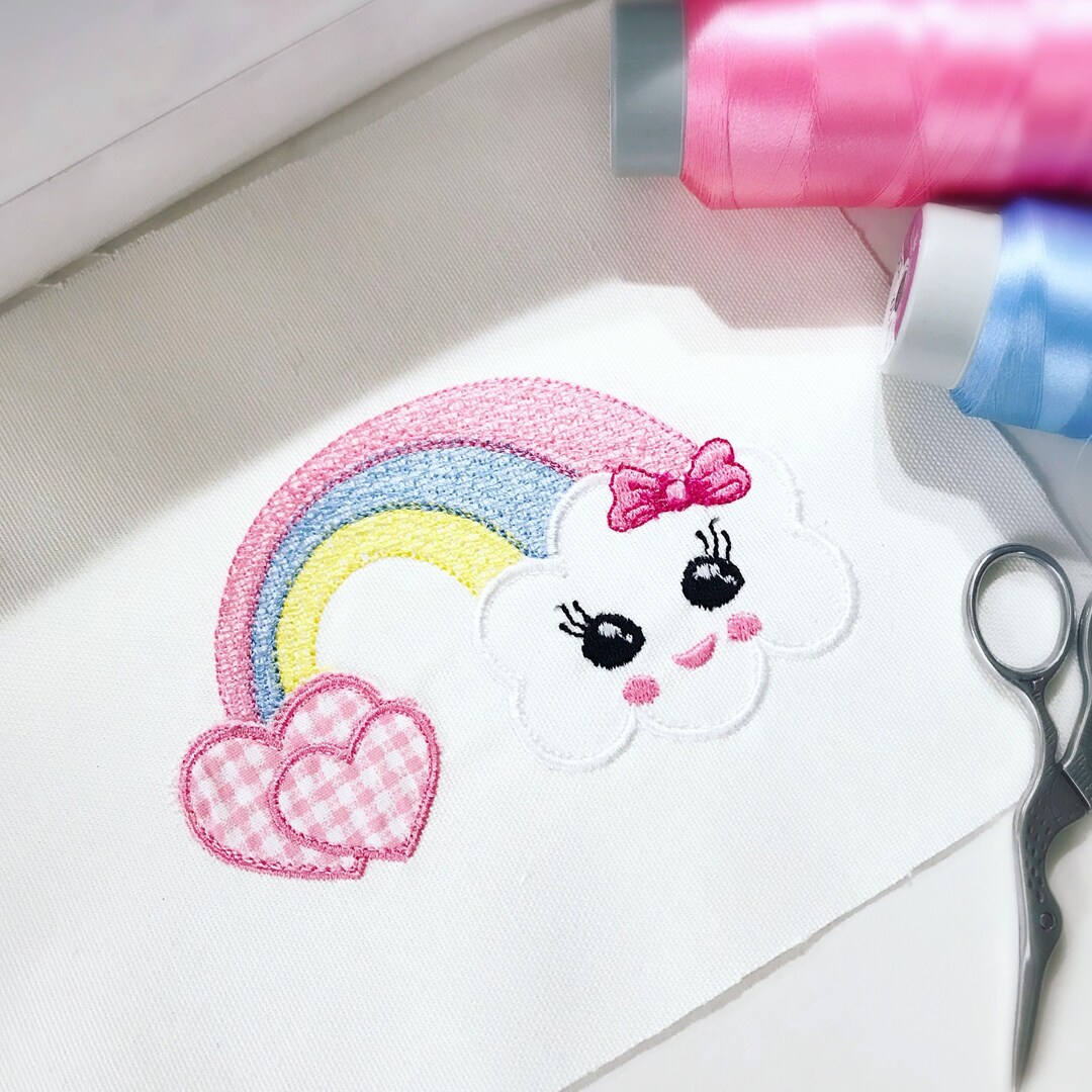 Embroidery Design «rainbow» - Etsy Australia