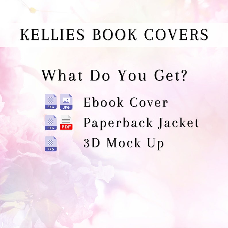 Premade Book Cover for Sale. Custom Ebook Romance Book Cover. Pretty ...