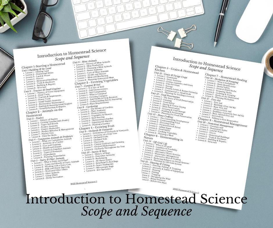 Introduction to Homestead Science - Textbook - Etsy