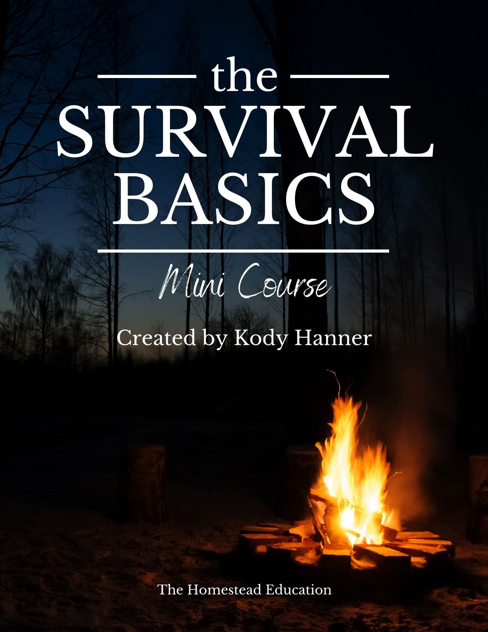 Survival Basics Mini Course Spiral Bound - Etsy