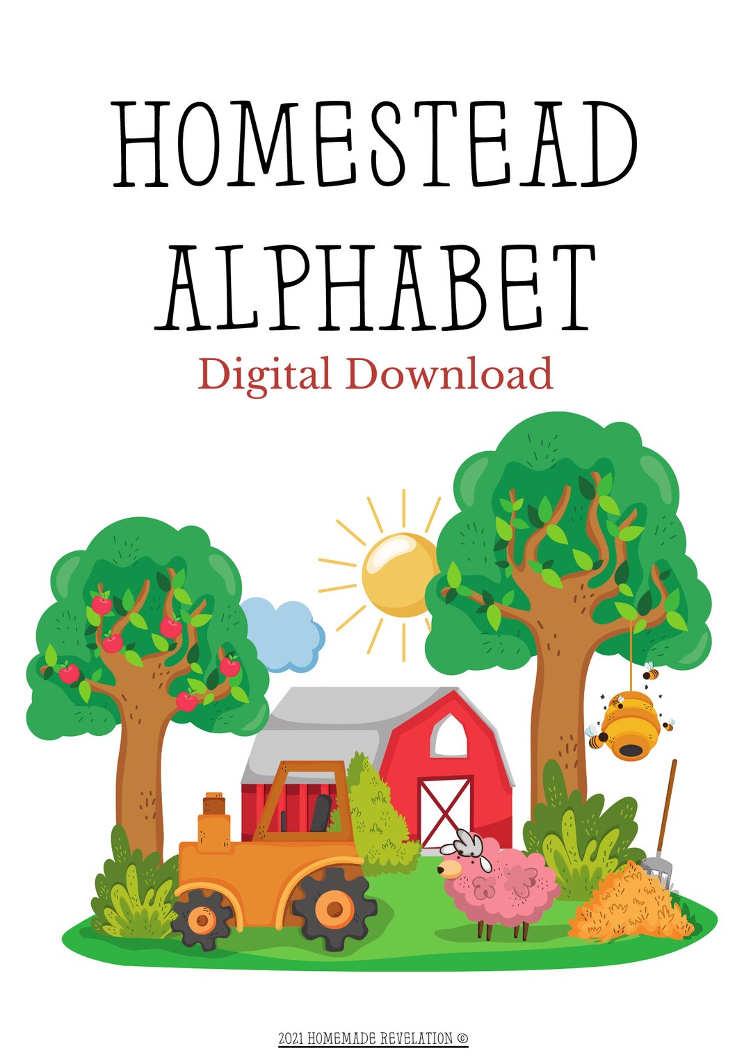 Homestead Alphabet Printable Workbook (Download Now) - Etsy