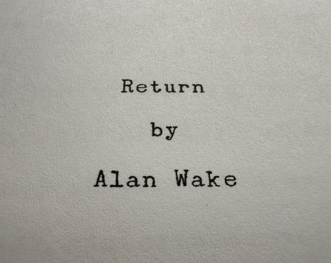 Replica Alan Wake Oh Deer Diner Thermos - Alan Wake 2 Game Prop - Etsy