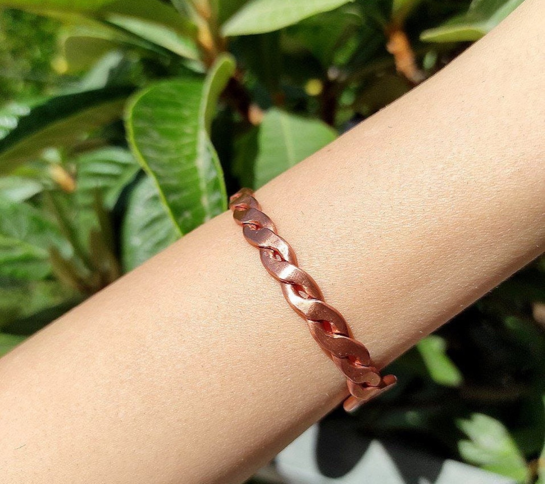 Braided Copper Bracelet - Copper Jewelry - Copper Anniversary - Etsy