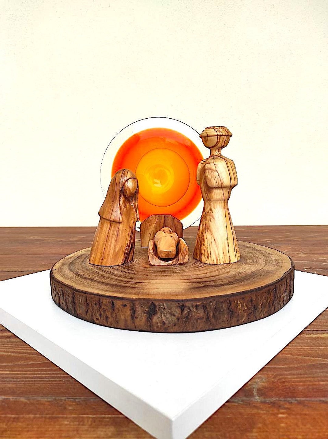 Christmas Nativity Scene - Wooden Nativity Set - Religious Wall Art ...